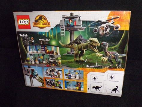 Jurassic World Dominion Lego Giganotosaurus And Therizinosaurus Attack