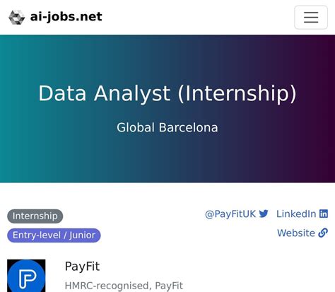 [hiring][internship] data analyst internship in global barcelona r
