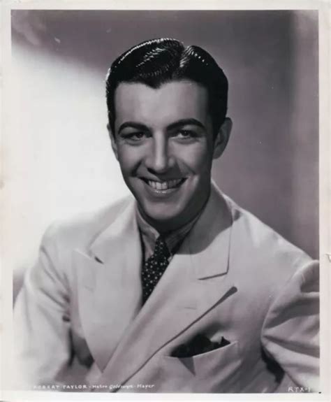 Vintage 8x10 Foto Robert Taylor Película And Televisión Actor Dorado Edad