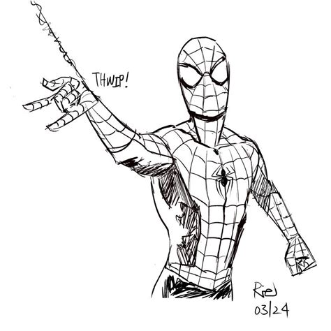Spidey Sketch By Me Scrolller