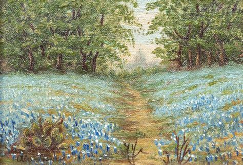 Elizabeth Fischer Texas Bluebonnet Landscape With Capitol Building At