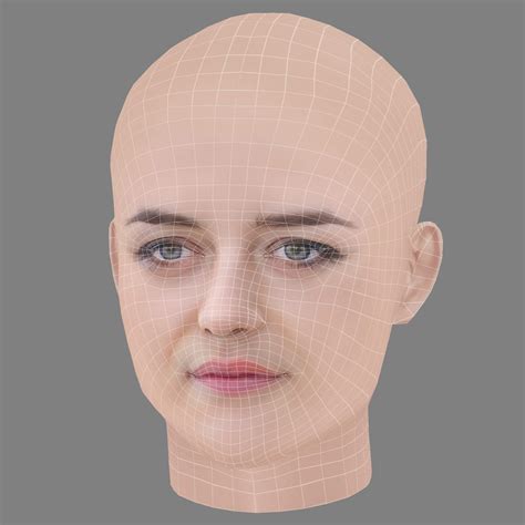 Adele Wismes Head No Hair Low Poly Head For Game 3d Model By Nammichael