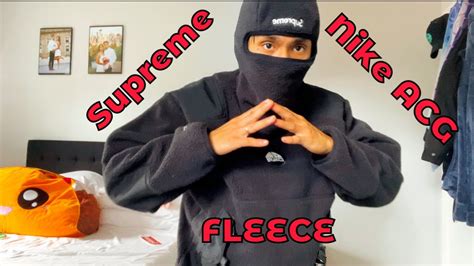 Supreme Nike Acg Fleece Pullover Close Detail Look And Fit Review