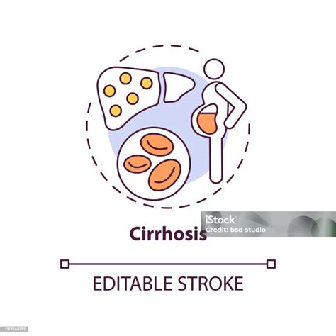 Cirrhosis Concept Icon Stock Illustration Download Image Now