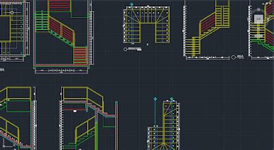 Download Contoh Gambar Detail Tangga File Autocad