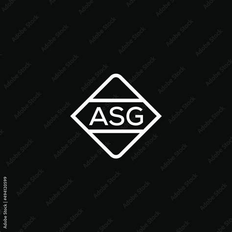 Asg 3 Letter Design For Logo And Icon Asg Monogram Logo Vector