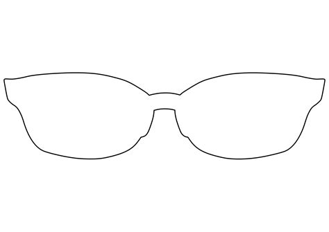 Shape Of Sunglasses Free Printable Papercraft Templates