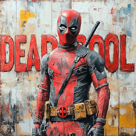 Creative Hd Poster Of Deadpool That Spells The Text Deadpool In The