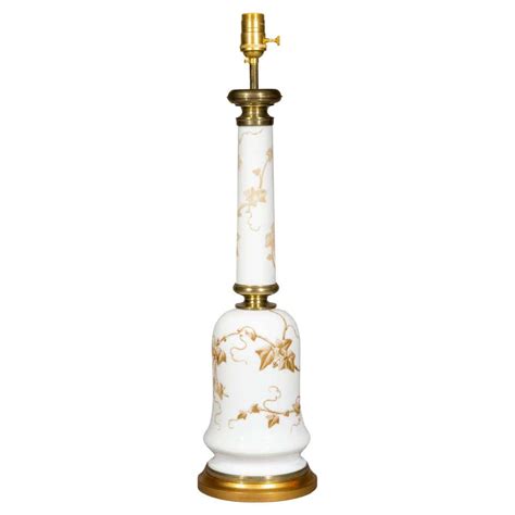 Vintage Brass And Glass Ionic Column Lamp For Sale At 1stdibs