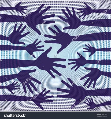 Hand Pattern Vector Stock Vector Royalty Free 46872220 Shutterstock