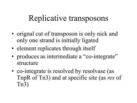 Ppt Transposition And Transposable Elements Powerpoint Presentation