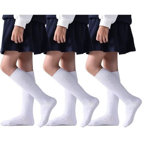 Plain White Knee High School Socks At Johnny Moe Blog