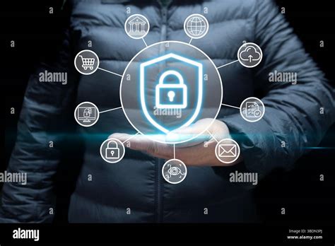 Cybersecurity Shield Digital Protection Concept Cyber Security