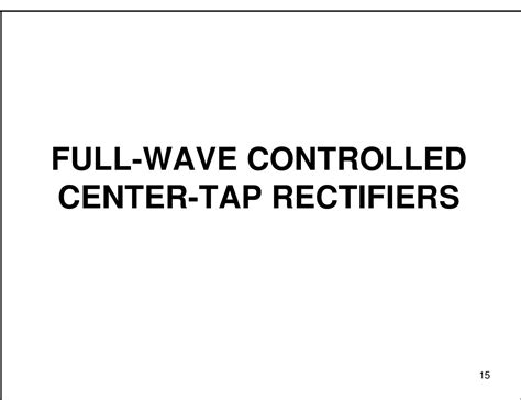 Pdf Single Phase Controlled Rectifiers