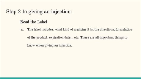 How To Give A Subcutaneous Injection Ppt By Garners Agriculture Curriculum