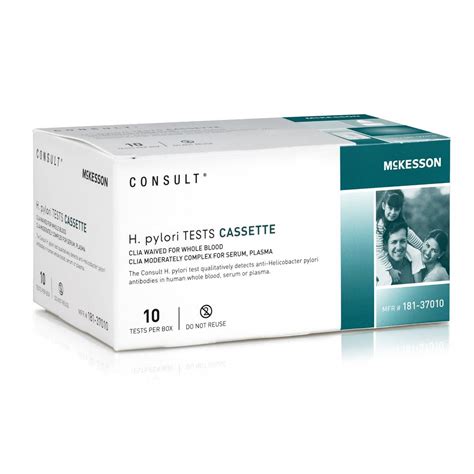 Mckesson Consult H Pylori Cassette Test Kit 10 And 25 Tests Vitality