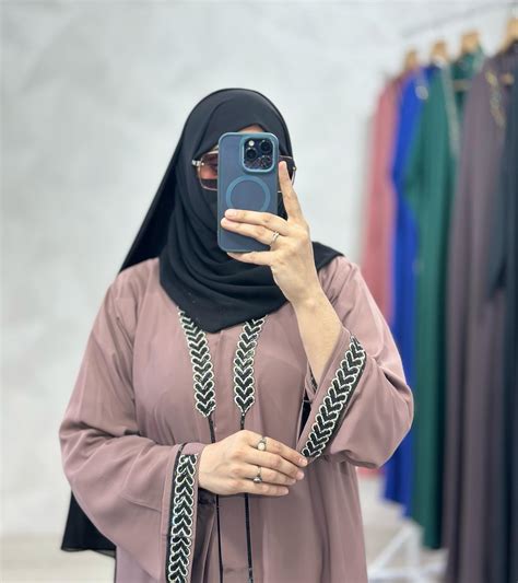 Dubai Lace Abaya Front Open Cherry Fabric Perfection With Stall