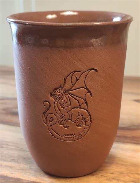 Schnick Und Schnack Shop Der Sinne Tonbecher 025l Natur Drache Silas