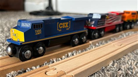 Wooden Toy Train Series Episode 4new Wooden Toy Trainscsx 1986 And