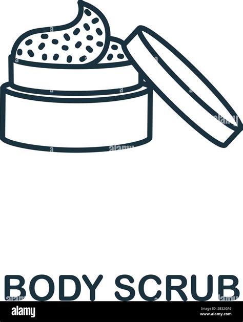 Body Scrub Icon From Spa Therapy Collection Simple Line Element Body