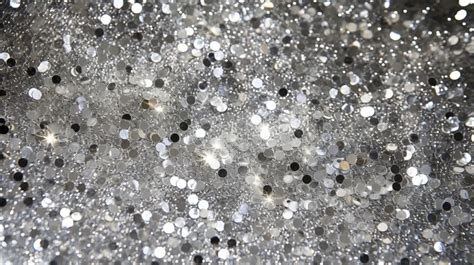 Sparkly Silver Glitter Background