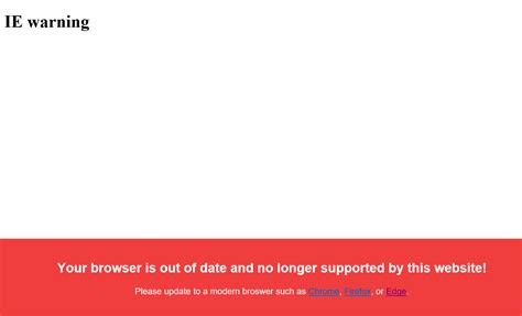 Github Nharrisdesign Ie Warning Display An Ie Deprecation Warning Banner