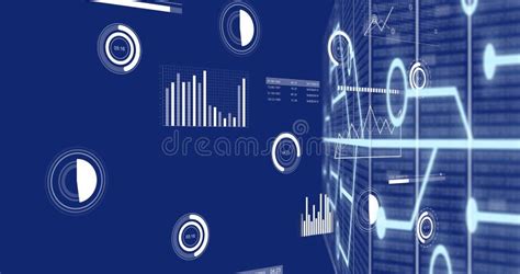 Floating Blue Data Visualizations Stock Illustrations 10 Floating