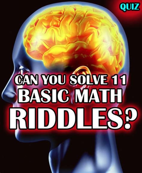 I Got True Mathlete Can You Solve 11 Basic Math Riddles Math