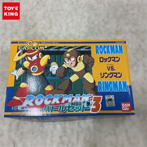 Yahoo オークション 1円〜 バンダイ ロックマン バトルセット 3 ロッ