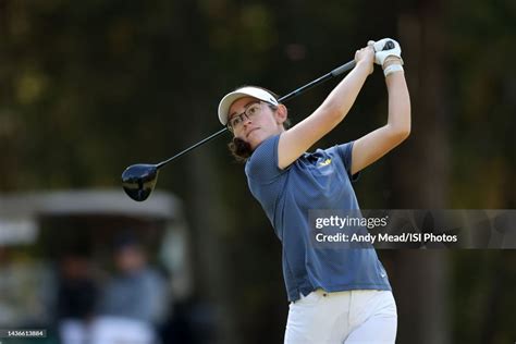 Hailey Borja Of The University Of Michigan Hits A Tee Shot On The 5th