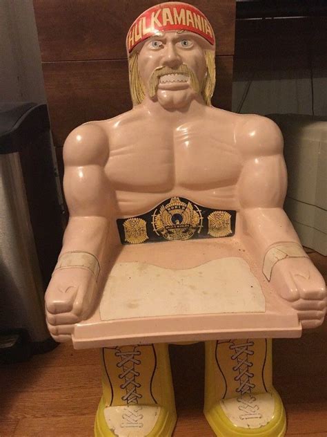Vintage Wwf Wwe Hulk Hogan Ultimate Warrior Chair Set Table Macho
