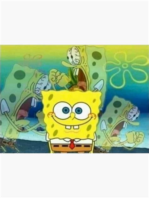 Spongebob Rage Reaction Meme Sticker For Sale By Debracornell97 Redbubble