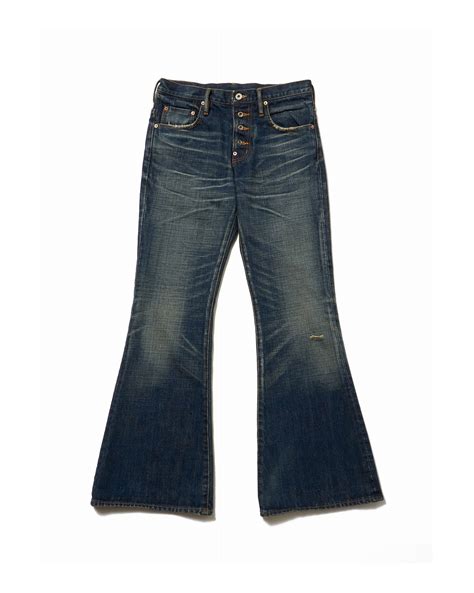 Musty Faded Bell Bottom Denim Pants Sugarhill Tokyo