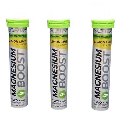 Scifit Hydro Magnesium 375mg Lemon Lime Vegan Vitamins