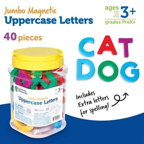 Learning Resources Jumbo Uppercase Magnetic Letters Kiedler