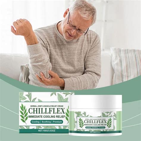 100g Herbal Joint And Muscle Relief Cream Chill Flex Immediate Cooling