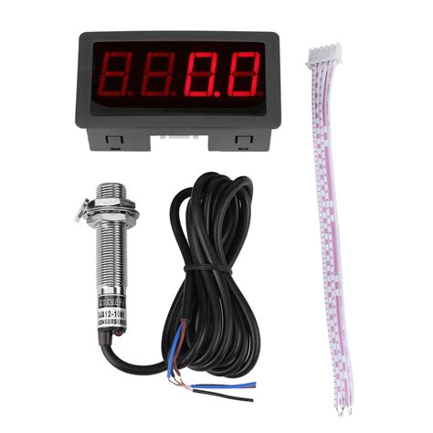 4 Digital Led Display Tachometer Rpm Speed Meter Panel Inductive Hall