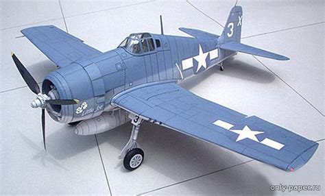 Grumman F6f 3 Hellcat Paper Model