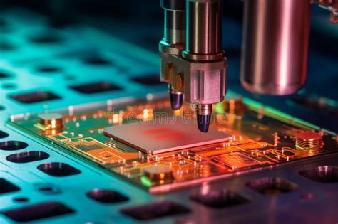 The Laser Cutter Machine While Cutting The Sheet Metal With The