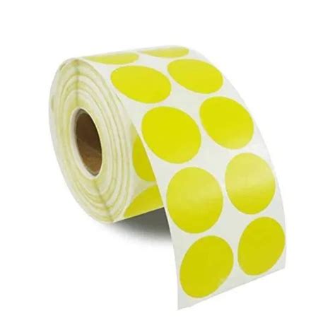 Multicolored Yellow Dot Self Adhesive Sticker At Best Price In New Delhi Labels Inc