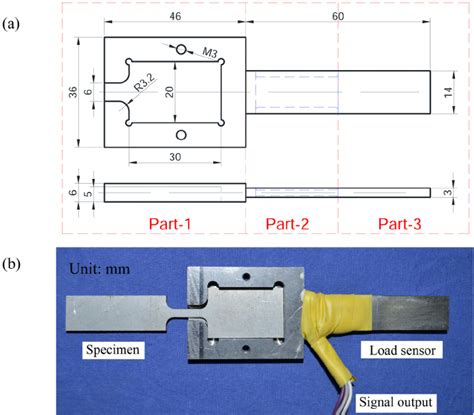 A Schematic And B Photograph Of The Customized Strain Gauge Based