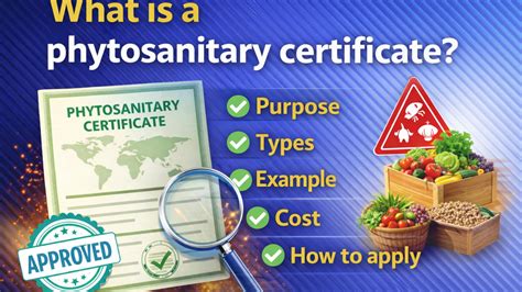 What Is A Phytosanitary Certificate Purpose Types Example Cost And
