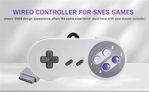 2 Pack Retro Wired Controller For Snes Original Console Kiwitatá