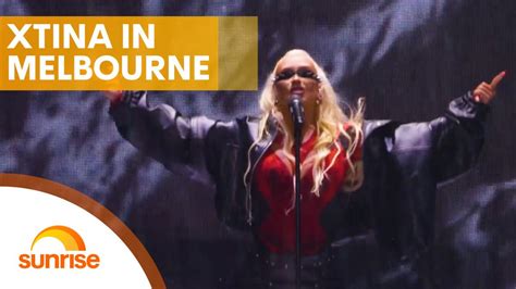 Xtina Performs In Melbourne 7news