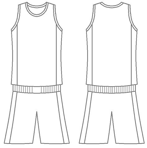 White Front And Back Nba Basketball Jersey Illustrations With Regard To