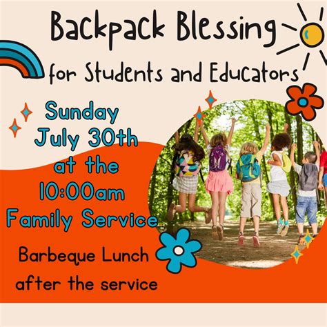 Backpack Blessing Christ Church Norcross