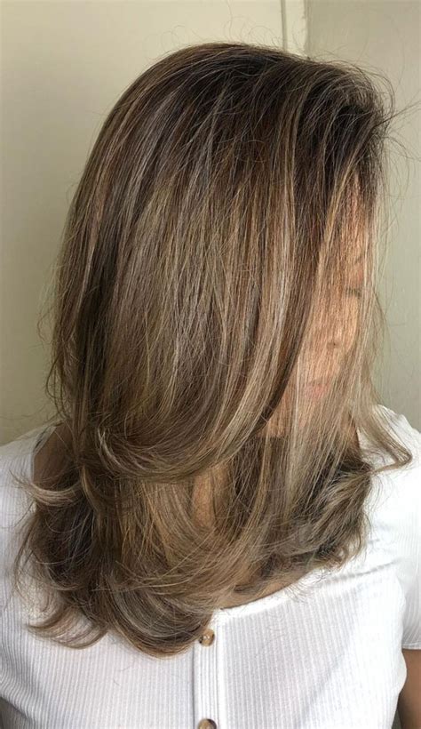 Long Layered Haircuts Side Part Bangs
