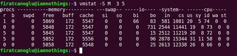 Örneklerle linux ta vmstat komutu nasıl kullanılır linux data linux