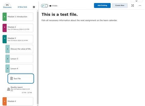 dtu learn support creating a page