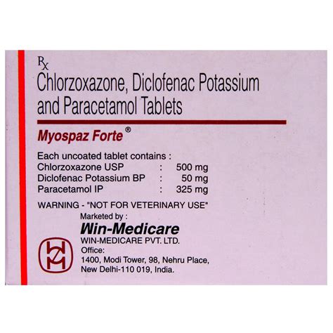 Myospaz Forte Tablet Uses Side Effects Price Apollo Pharmacy